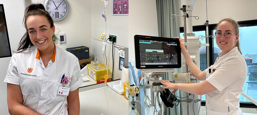 Nieuws - Het Verpleegkundig Oriëntatieprogramma van Marinka en Hilde - Amsterdam UMC